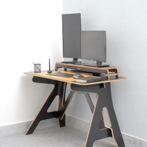Built-in Self Assemble Study Desk | Wooden Computer Table