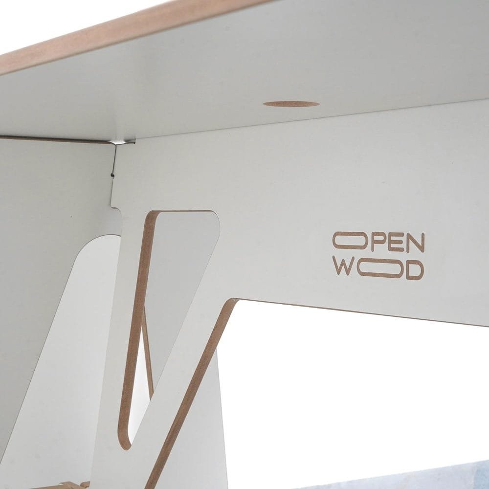 Workstation Built-in Desk | 4 Persons Computer Table - Openwood Pakistan