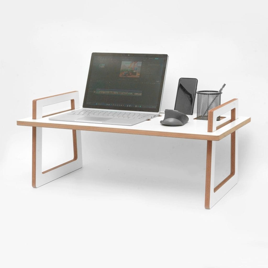 Built-in Laptop Table XL | Wooden Laptop Table for Bed - Openwood