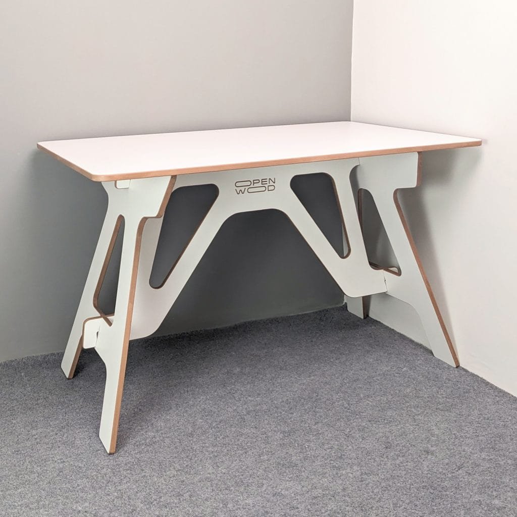 Dual Side Built-in Desk | 2 Person Computer Table Workstation ...
