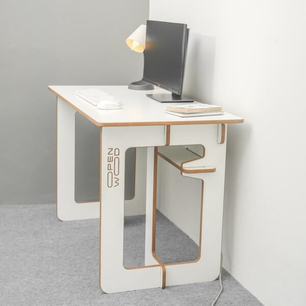 Flat Pack Desk With Storage & Cable Management - Openwood