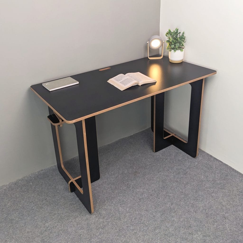 Flat Pack Desk With Storage & Cable Management - Openwood