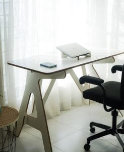 Flat Pack Desk With Storage & Cable Management - Openwood